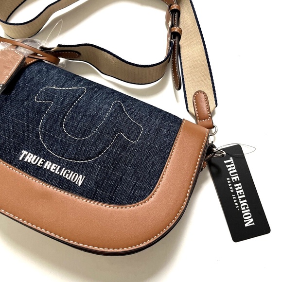 True Religion | Bags | Nwt Original True Religion Flap Denim Saddle ...